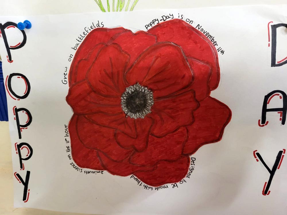 Remembrance Day Poppy Art - Al-Ashraf Secondary School for Girls School ...